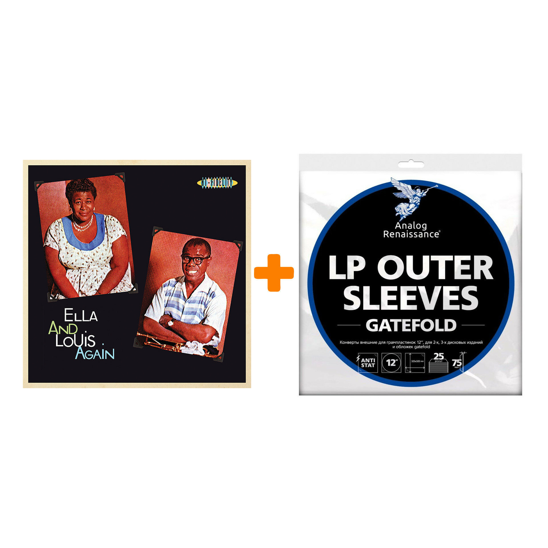 Fitzgerald Ella & Louis Armstrong Ella & Louis Again 2015 Reissue LP + Конверт внешний 12" Gatefold 25шт
