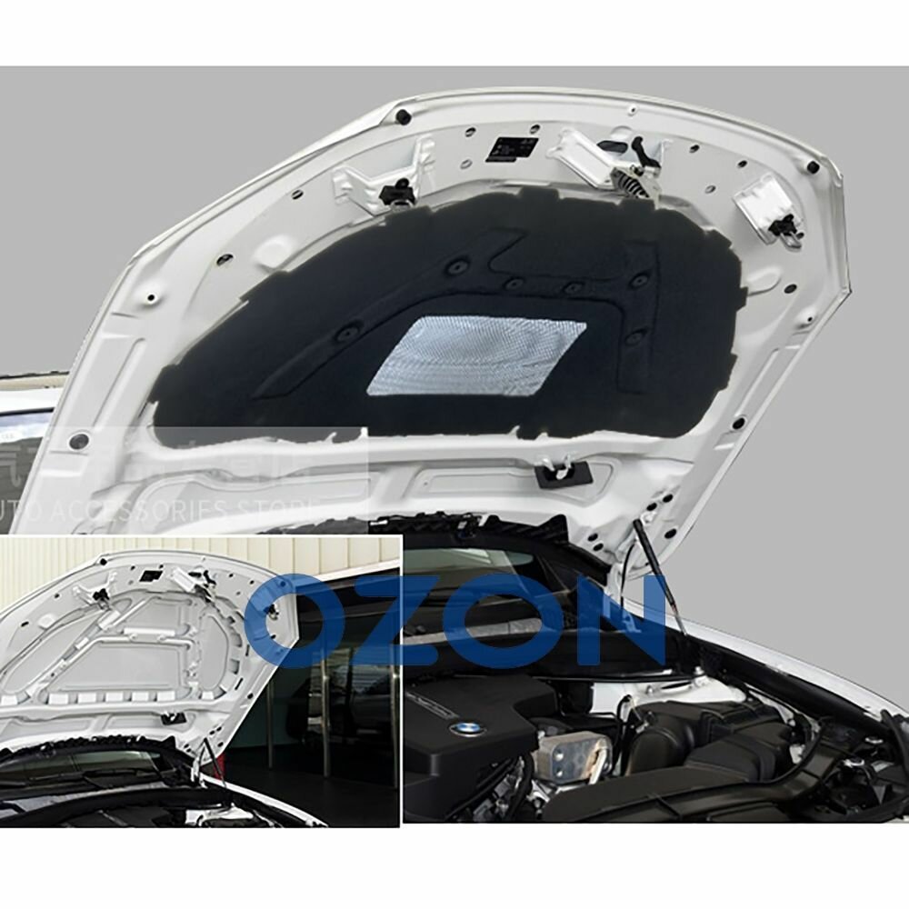 Передний капот звукоизоляционная накладка для двигателя звукоизоляционный хлопковый чехол для BMW X1 E84 2010-2015