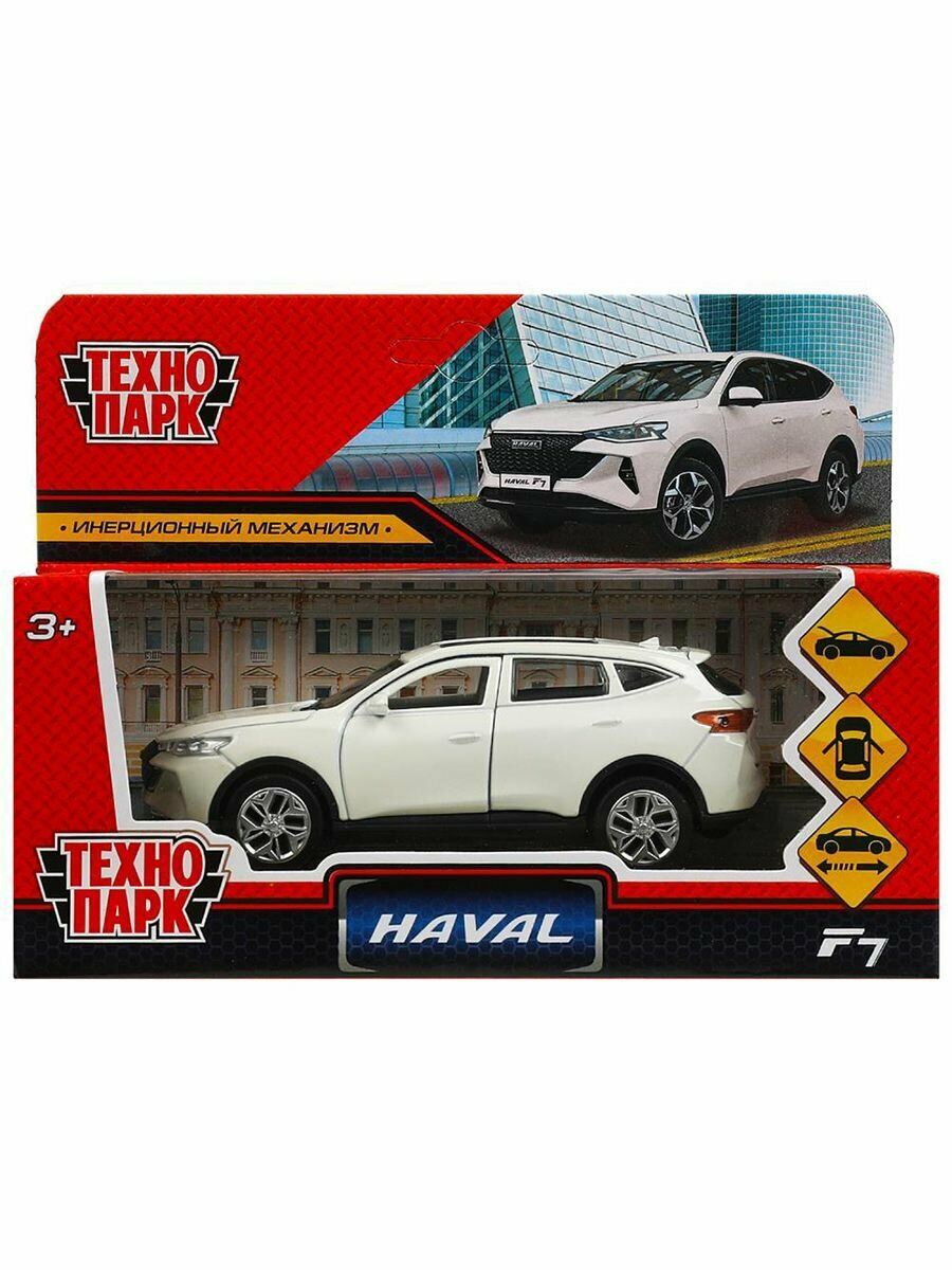 Технопарк Машина Haval F7 12 см белый металл