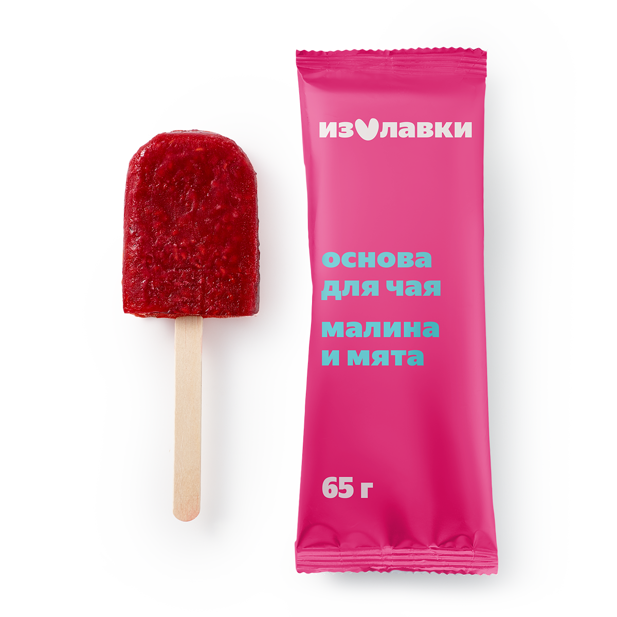Чайный напиток "Из Лавки" малина-мята, замороженный, без ГМО, 65 г