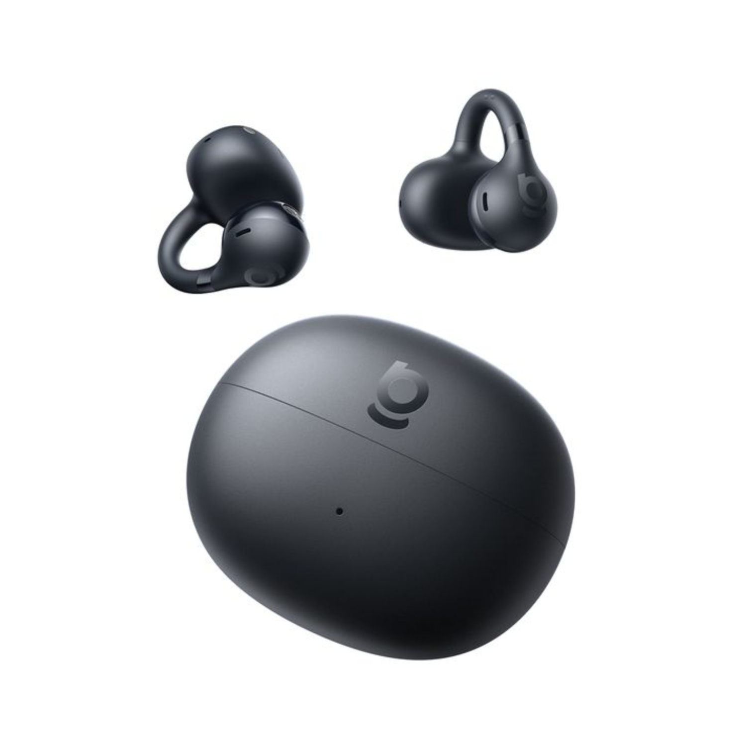 OS-Baseus Bass BC1 Наушники Открытого Типа Беспроводные True Wireless (Clip-on Type) Cluster Black, Модель PM153, Bluetooth 6.0, Дальность Коммуникации 10 метров, Ёмкость Аккумулятора 40mAh (наушники) и 500mAh (контейнер), IP55, USB-C, Вес 111 г