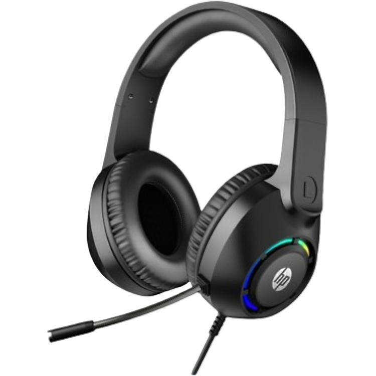 Наушники проводные HP черные, легкие и удобные для ношения