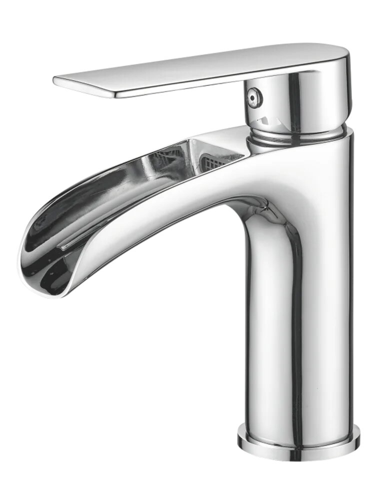 Смеситель для раковины Haiba HB13505 хром, глянцевый, кран для ванной в раковину, из латуни, рычажный, с керамическим картриджем