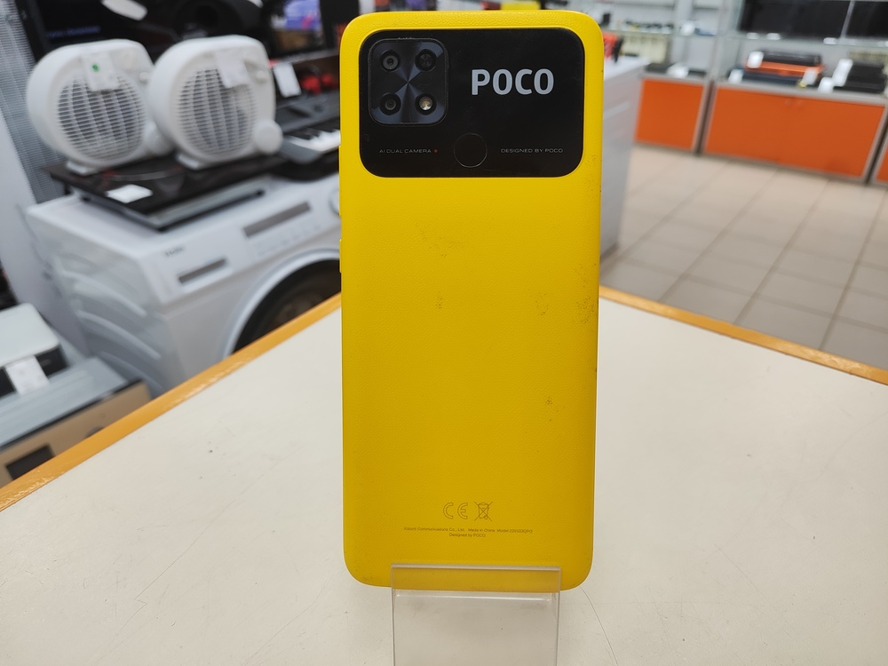 Смартфон Xiaomi POCO C40 4/64 ГБ RU, Dual nano SIM, желтый POCO б/у уценка