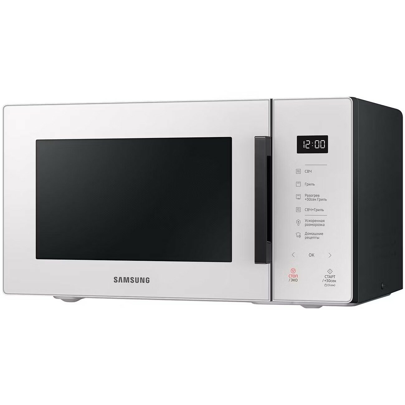 Микроволновая Печь Samsung MG23T5018AE/BW 23л. 800Вт молочный