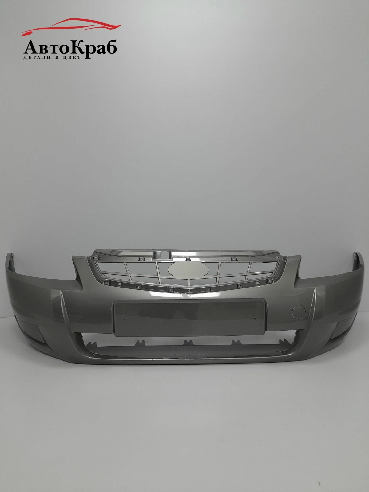 Бампер передний в цвет для Lada ВАЗ Приора 2 рестайлинг 2013-2018 г,790 - кориандр коричневый