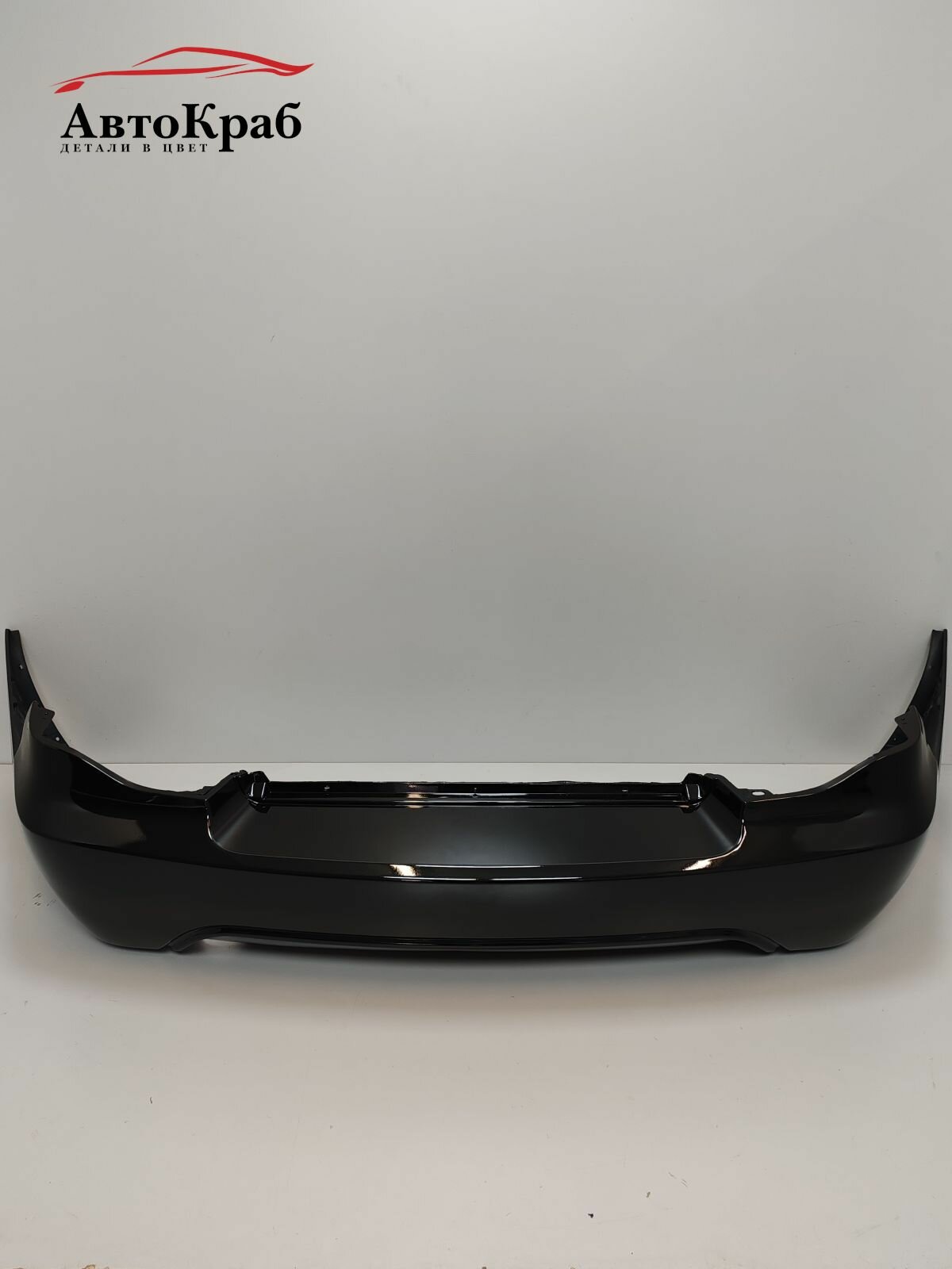 Бампер задний в цвет для Дэу Нексия рестайлинг 2008 - 2016 г. GAR - черный