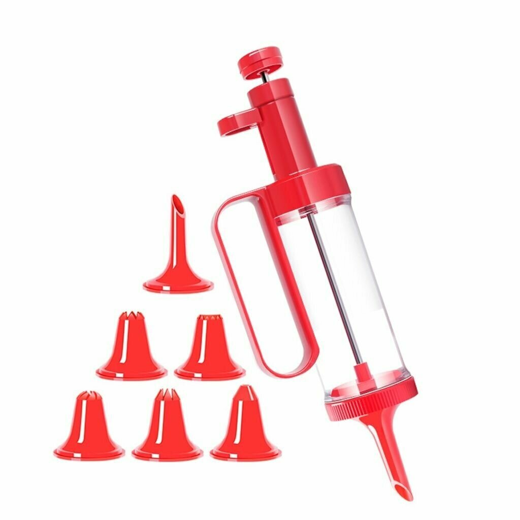 Набор кондитерских шприцев с насадками для украшения тортов и печенья