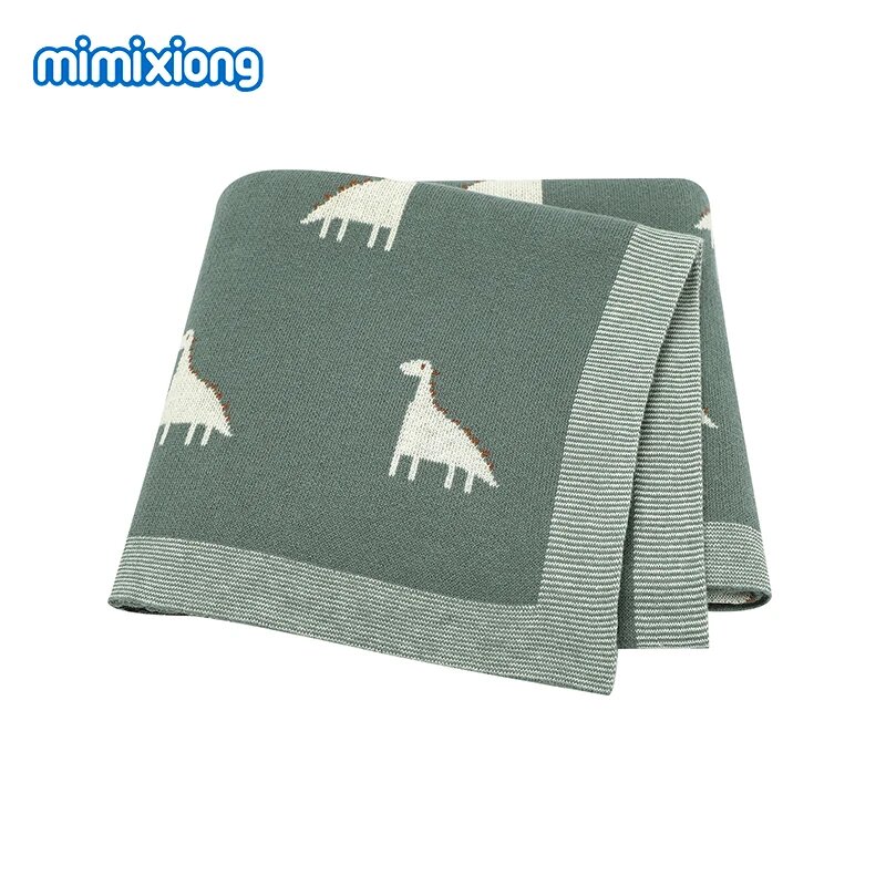 Baby Blankets Cotton Knitted Newborn Swaddle Wrap Quilts Covers 90*70cm Toddler Infant Stroller Basket Bedding Sleeping Mat Soft