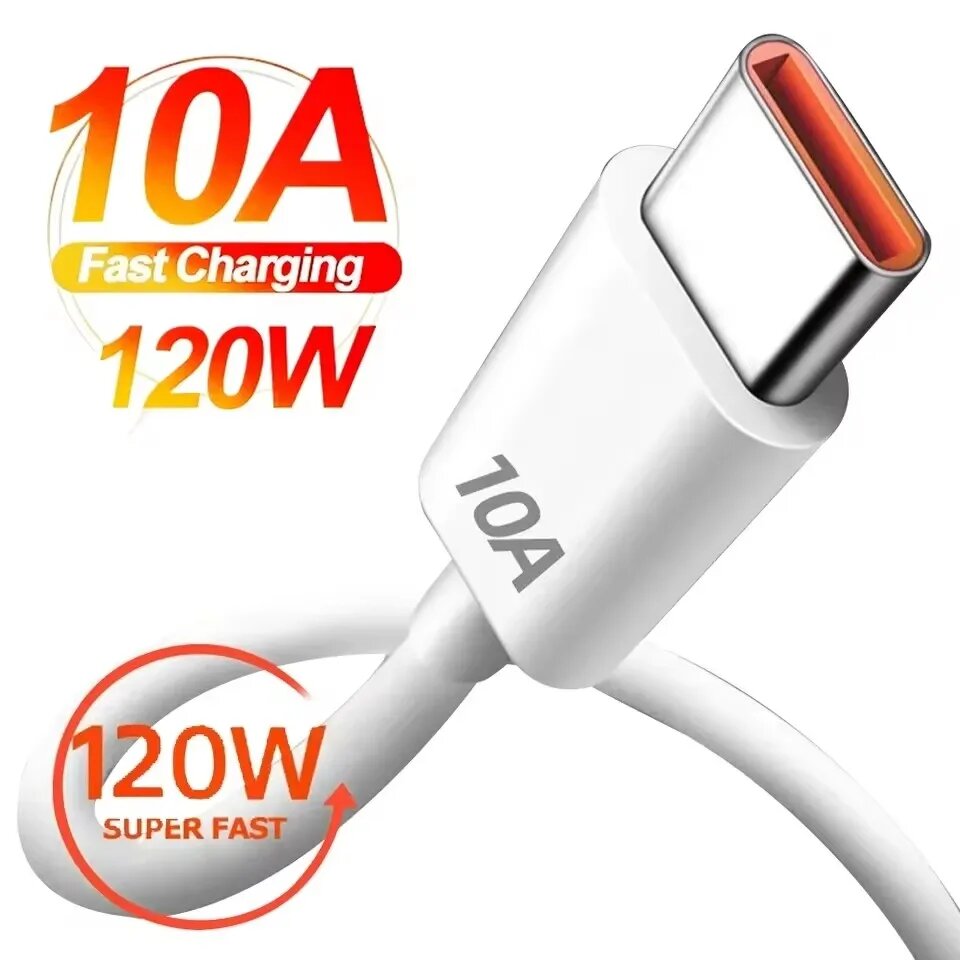 USB кабель 2m для Huawei Mate 60, Nova 10, Honor, Xiaomi, OPPO, Redmi