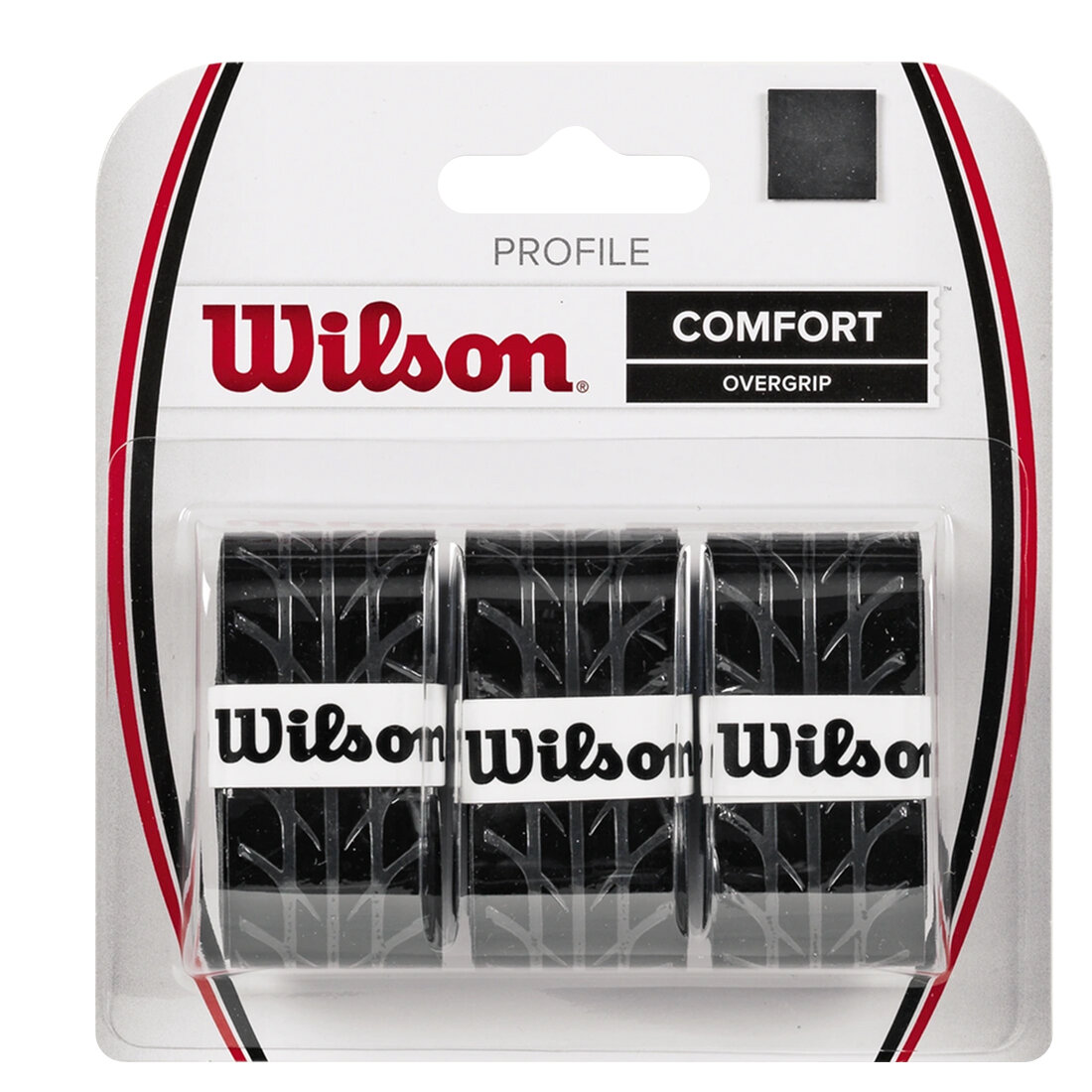 Обмотка для ручки ракетки Wilson Overgrip Profile x3 Black WRZ4025BK