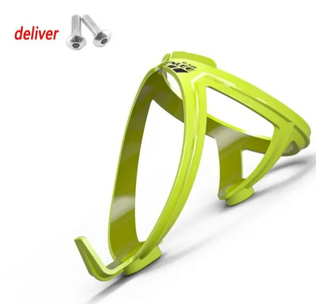 Флягодержатель Enlee R 50 желтый, пластик, 39 грамм, легкий, 2 болта в комплекте