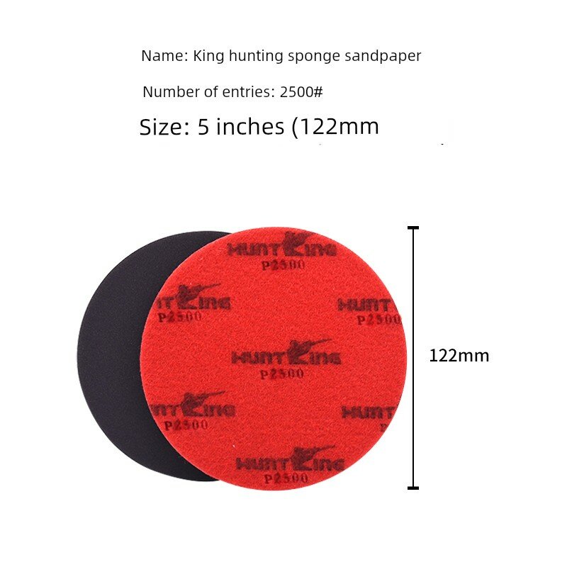 5inch штук флокированной наждачной бумаги, King of Sanding, полировальная наждачная бумага для чехлов для телефонов,