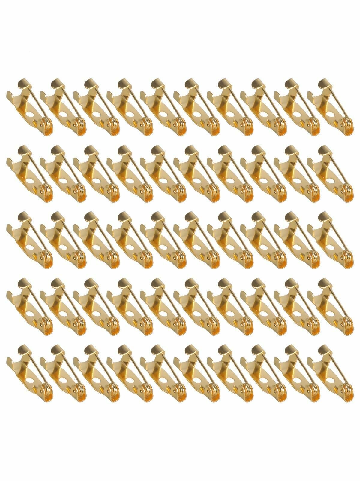 Брошки-булавки с застежкой для одежды, Золото - 15mm