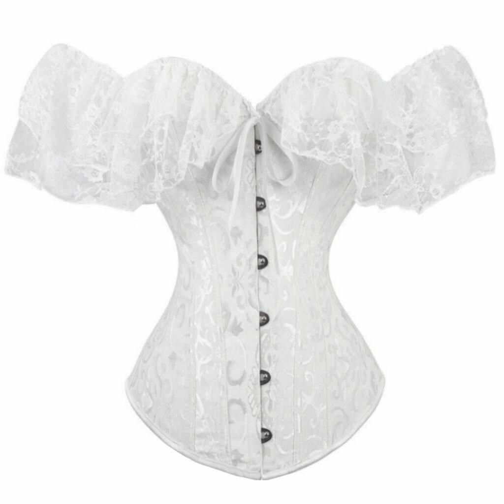 Корсет женский кружевной, Белый - XS