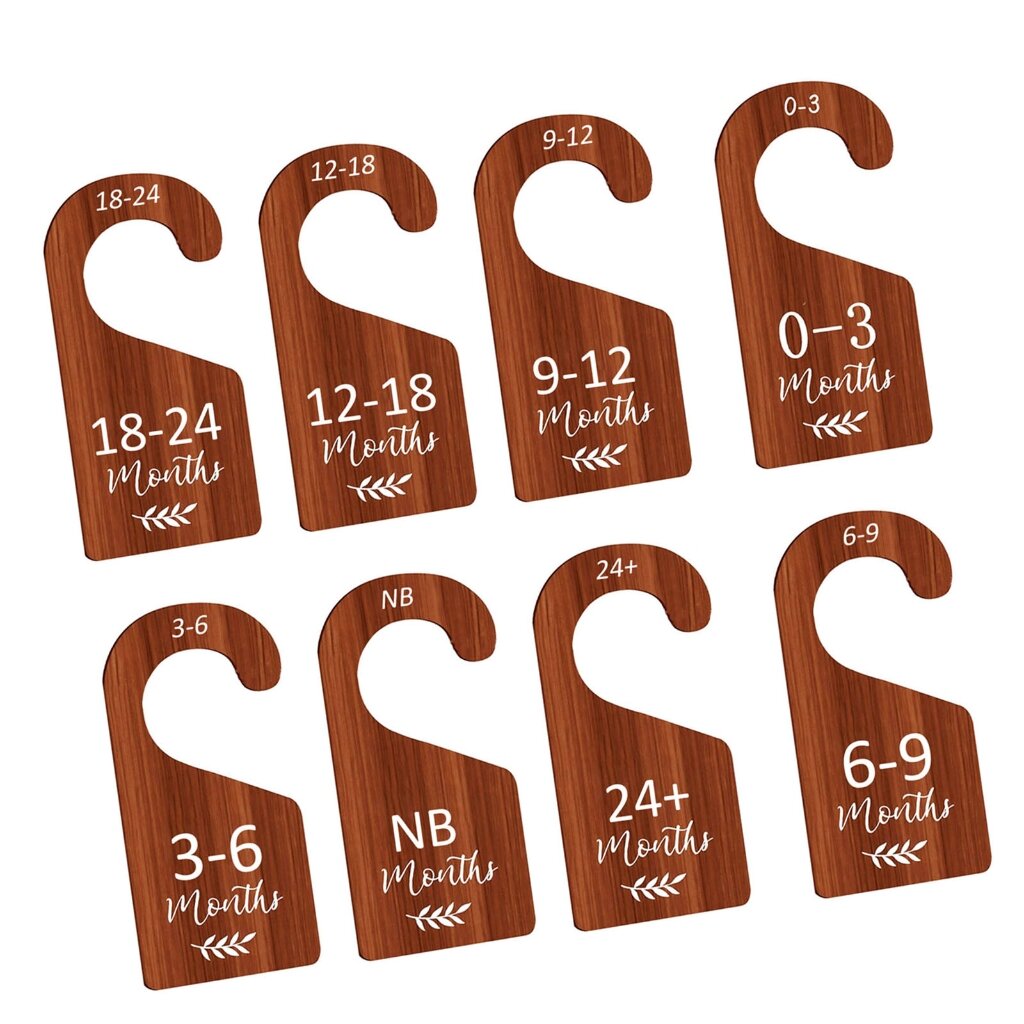 Разделители для детской одежды деревянные 8 шт
