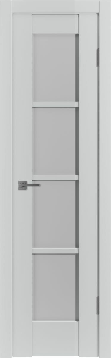 ЕР 1 Эмалекс серый Сатин белый (матированное стекло) 400*2000 (дверное полотно)