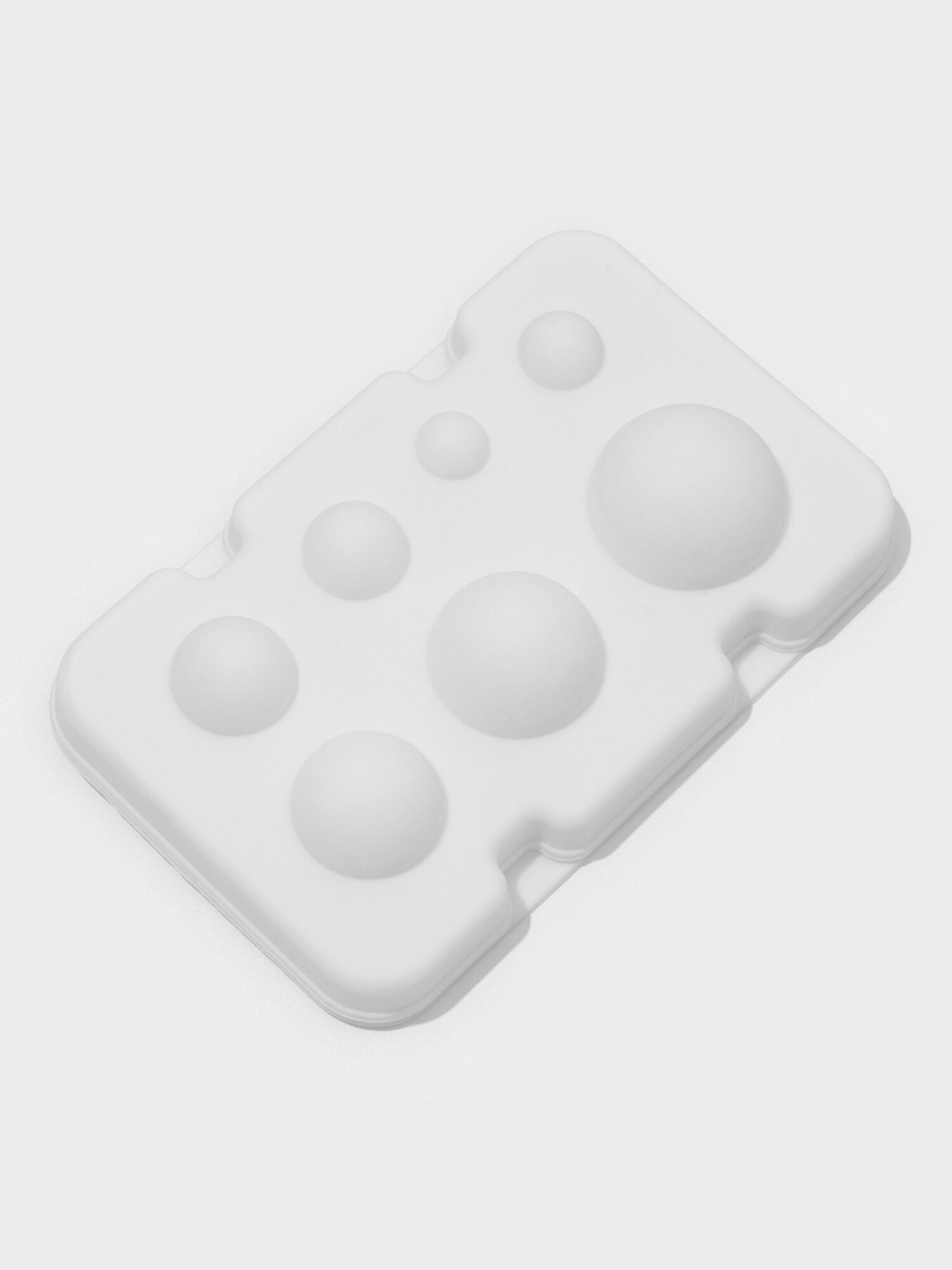 Силиконовая форма из двух частей "Шарики", 13х8,5 см, 7 ячеек (d 1-3,5 см) для муссовых десертов и выпечки