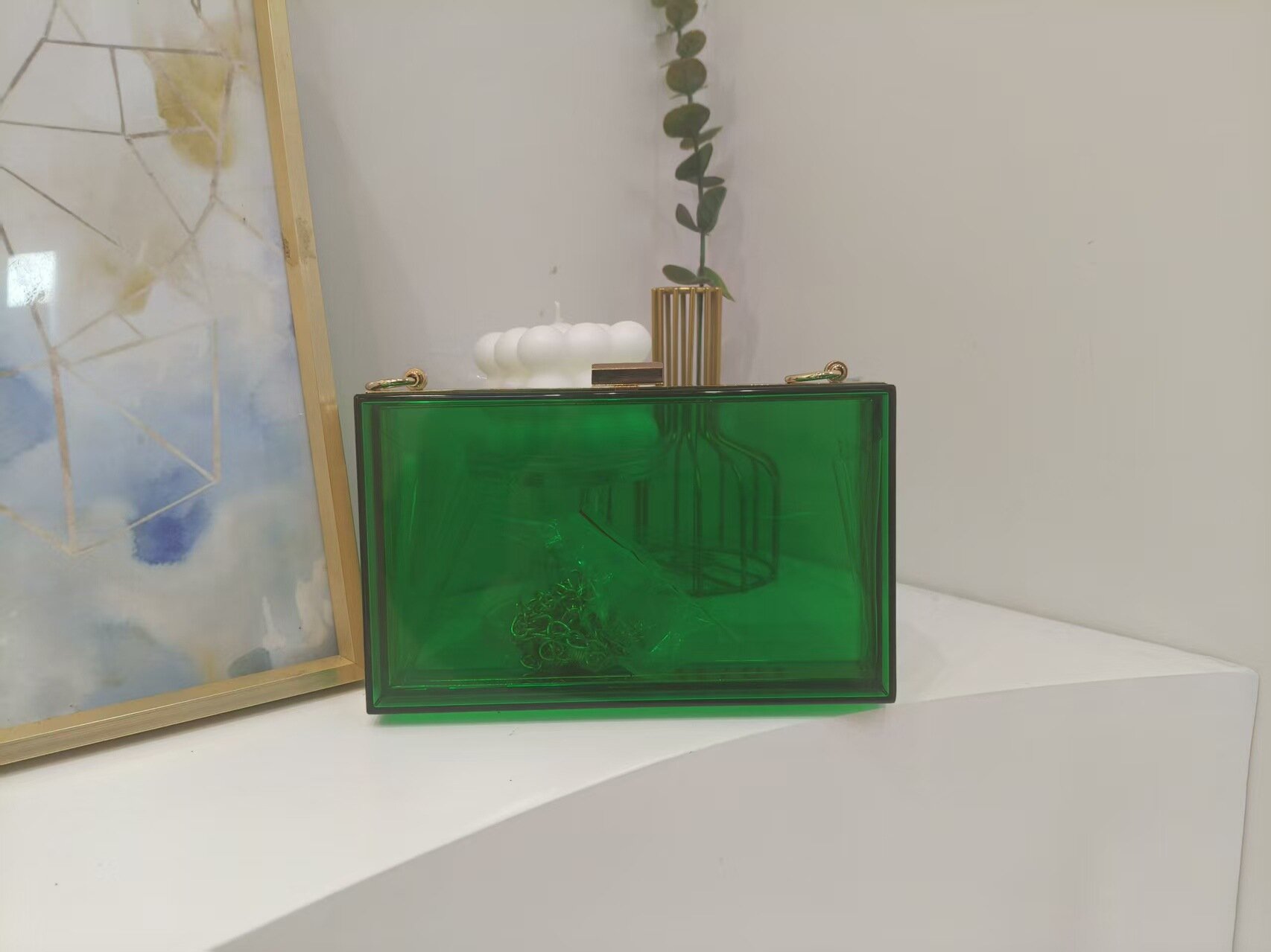 Горячая распродажаХит продаж за рубежом: акриловая женская сумка, маленькая квадратная сумка, летняя прозрачная сумка-коробочка ярких цветов, вечерняя сумка, сумка с цепочкой от производителя.