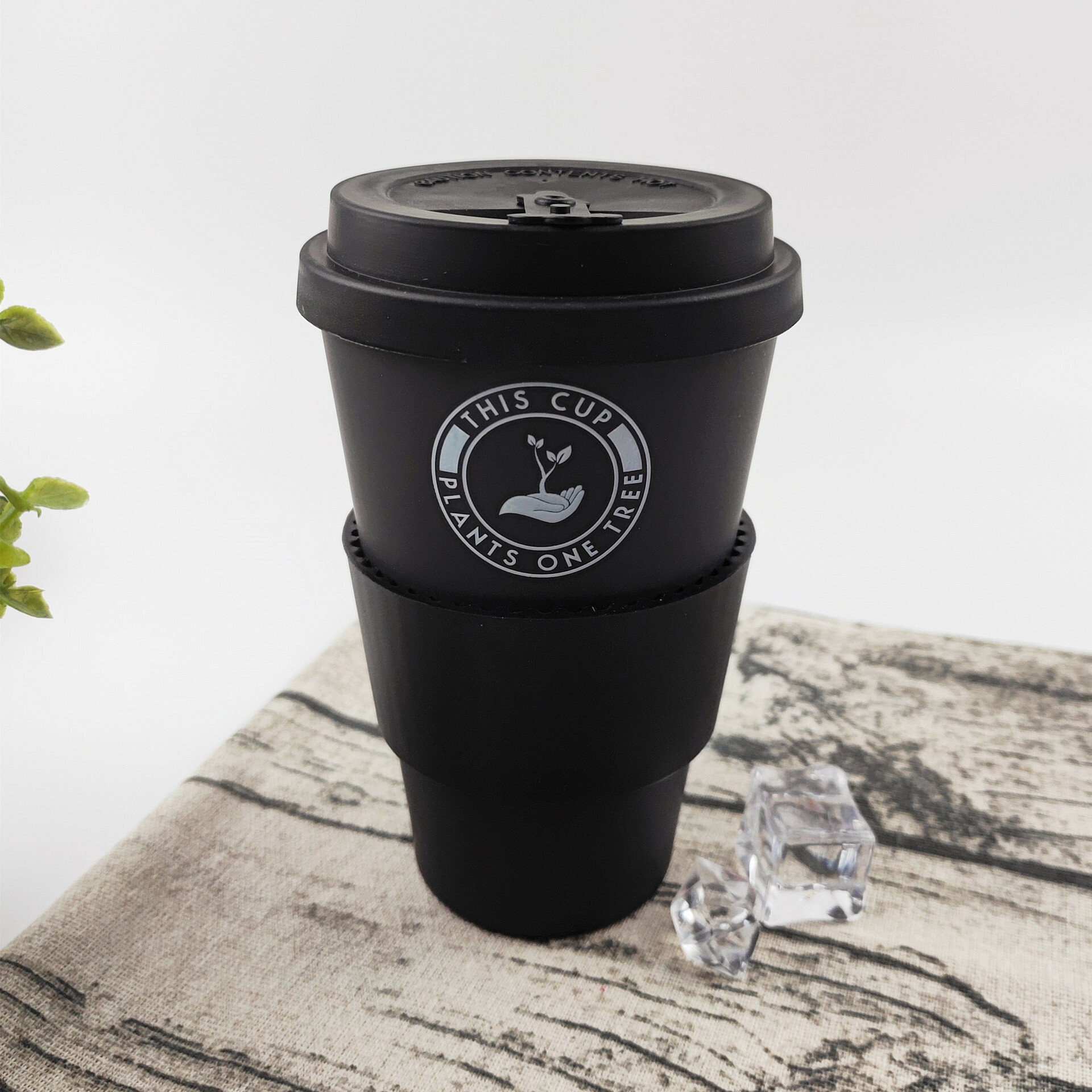 430 мл стакан для воды из бамбукового волокна, современный и простой, удобная кофейная кружка, популярная среди студентов-мужчин и женщин, с трубочкой для питья.