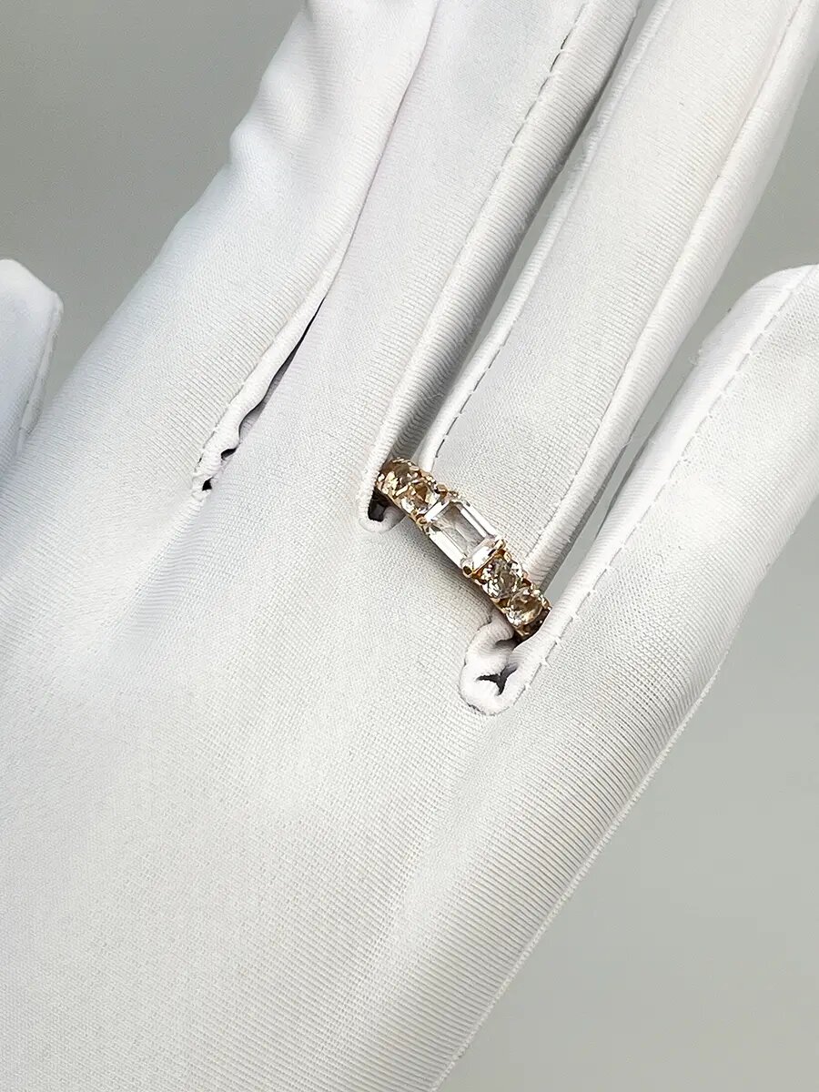 Кольцо, горный хрусталь