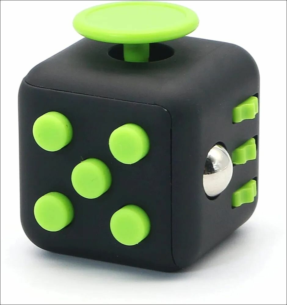 Fidget Cube: Restyle антистресс кубик фиджет куб, обновленный, зелено-черный