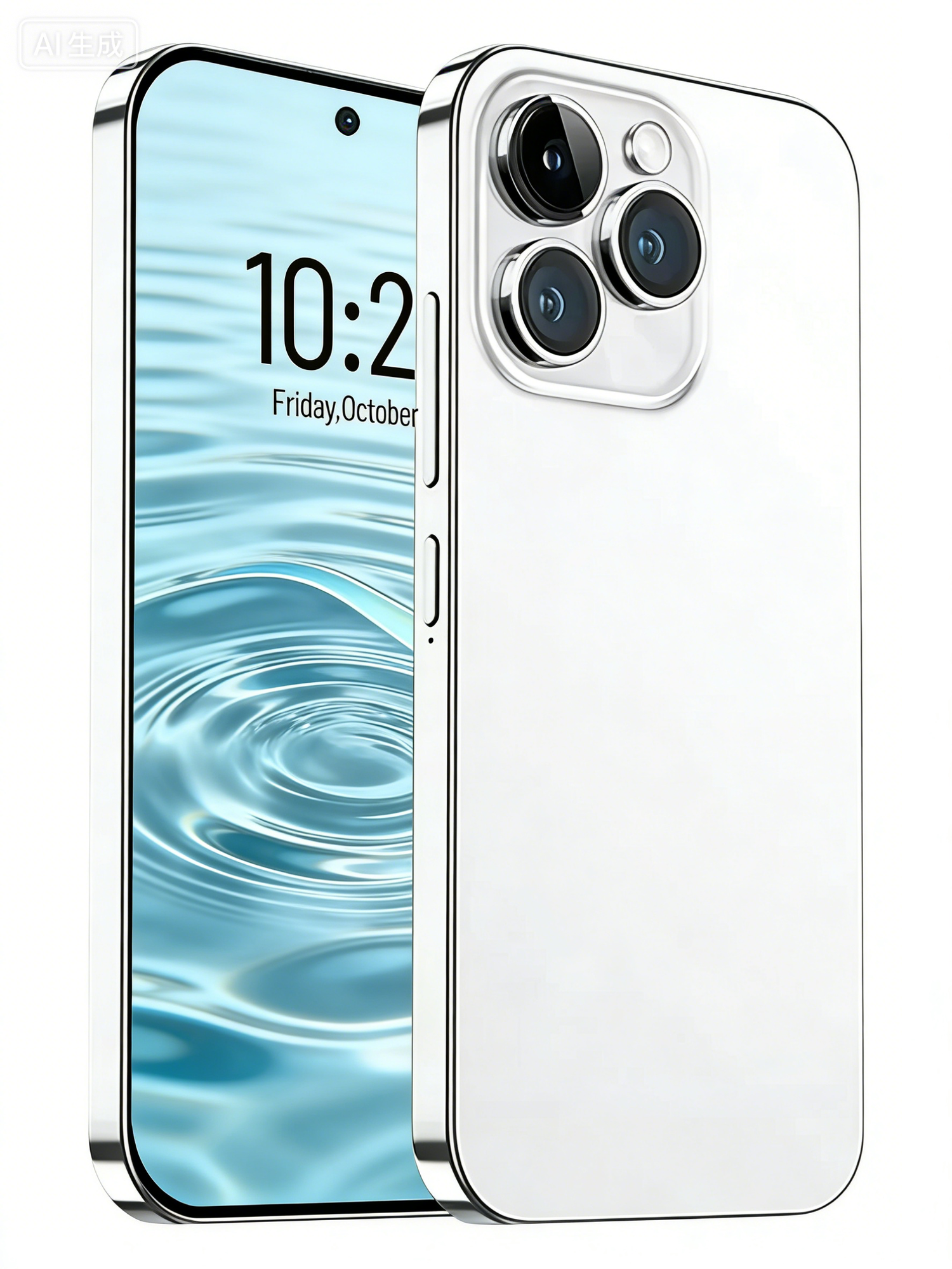 Смартфон техно, 4/64, телефон андроид Android 13, 3 камеры 48/5/2 Мп, IPS, GPS, белое