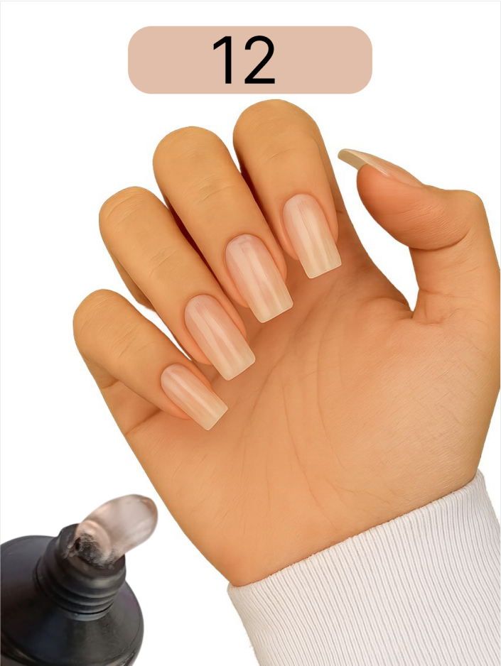 Акригель для наращивания ногтей, 15 мл. № 12 карамель