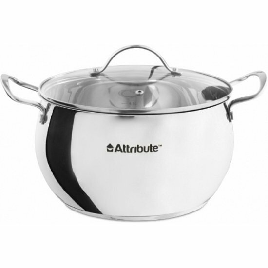 Кастрюля Attribute с крышкой OPTIMA 6.5л (ASO124)