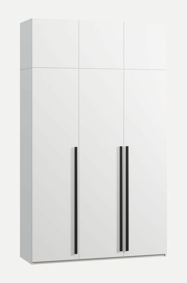 Распашной шкаф для одежды Divan.ru Кимбол-3.1-150-250 Белый, 250х50х150 см, белый, 3 двери