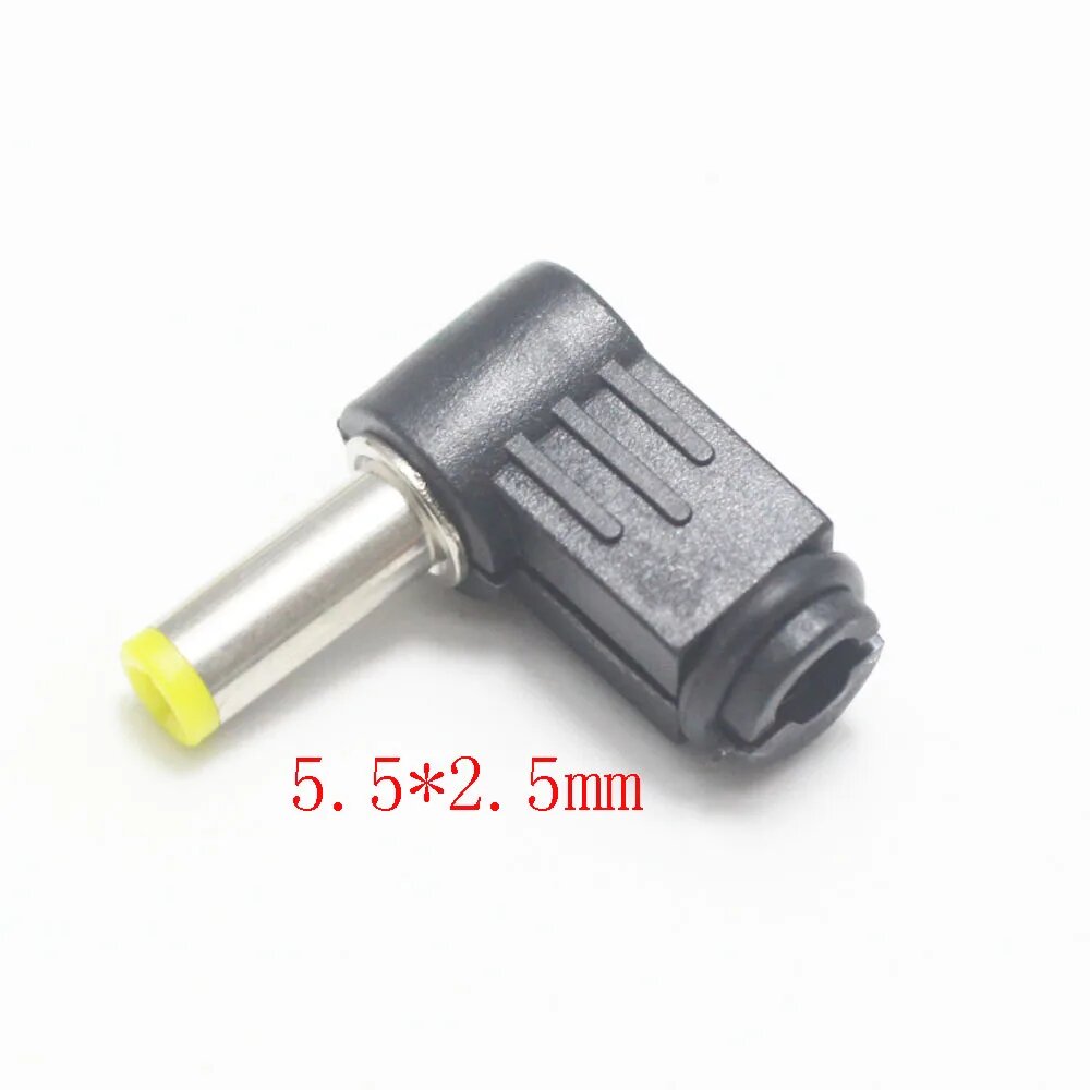 5 шт. угловые разъемы DC EClyxun, 5525, желтые