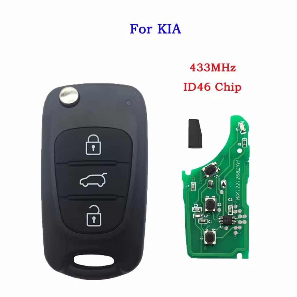 Ключ зажигания, арт. Корпус ключа зажигания для KIA Rio Ceed CeedPro Picanto 433mhz ID46