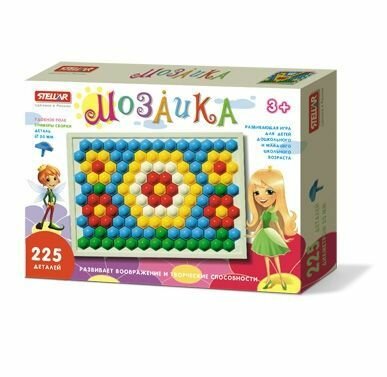 Развивающие игры для детей Мозаика 225 фишек Stellar 01010