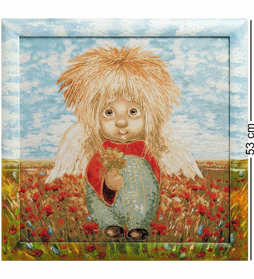 Гобелен в расписной раме Ангел удачи 45х45 A2112442 Artangels, Гобелен, дерево