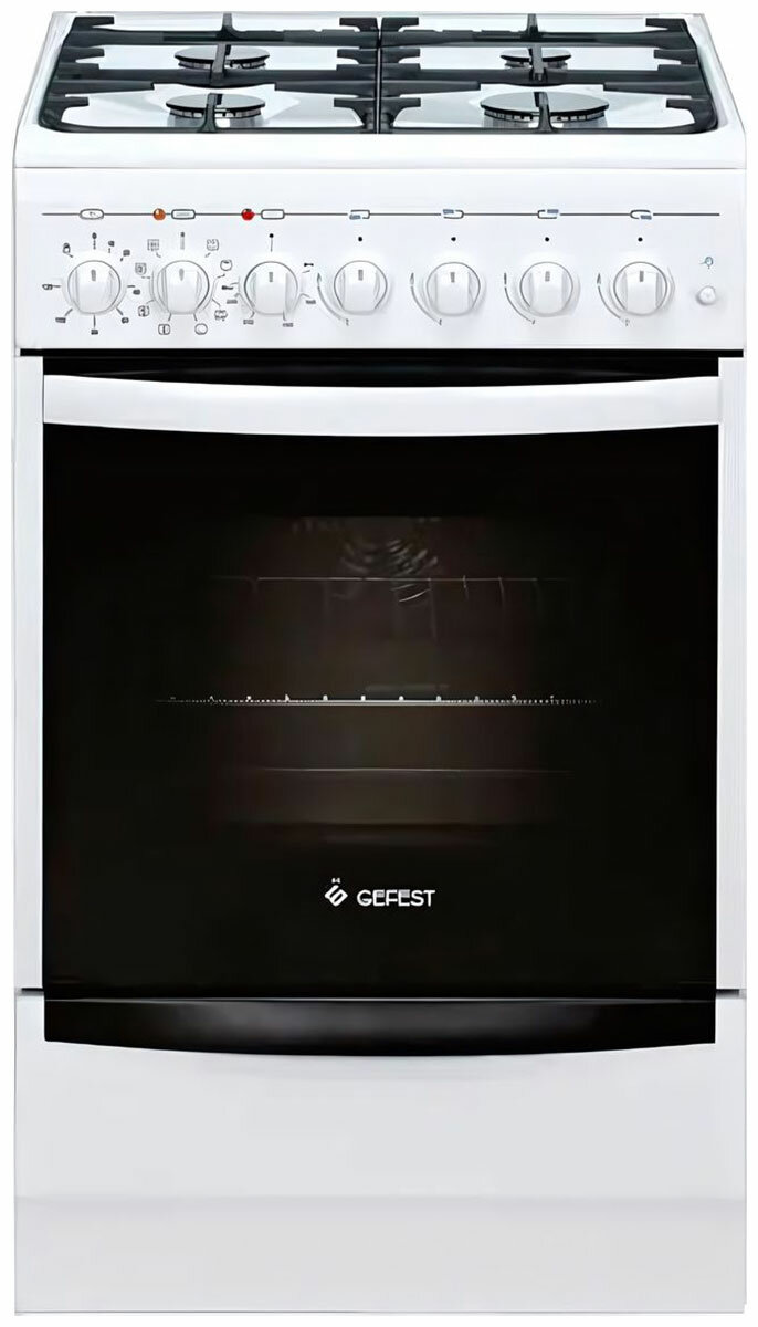 Комбинированная плита Gefest ПГЭ 5102-03 50 см, 4 конфорки, белый