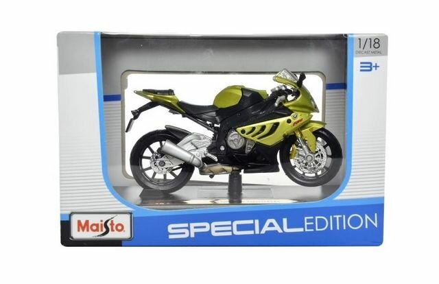 Мотоцикл металлический Маисто (Maisto) 1:18 Wheelers with Stand 39300