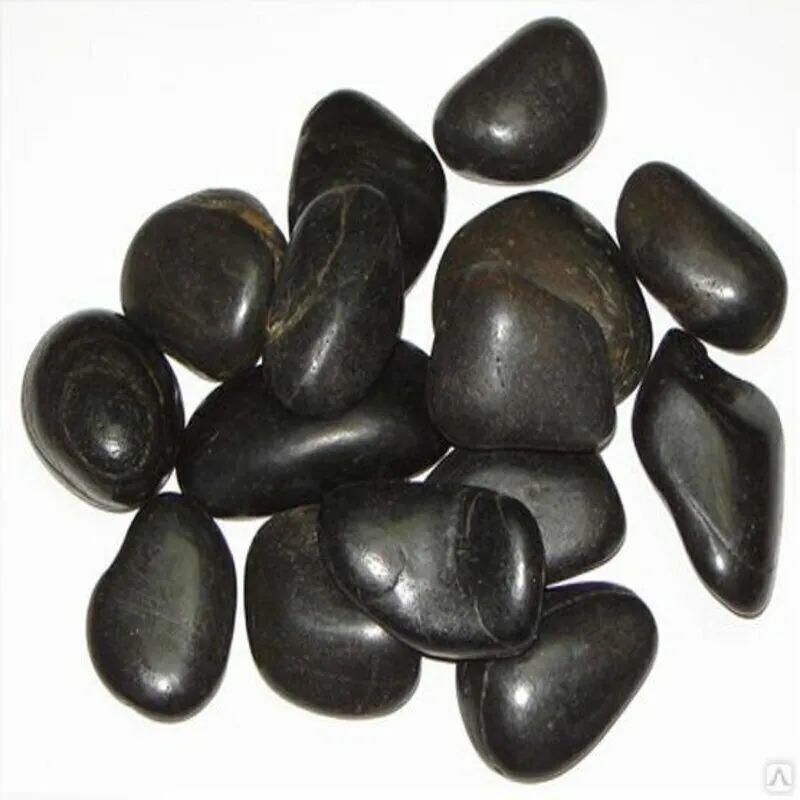 Грунт Bestmineral, галька, полированный, для аквариума и террариума, черный, 40-70мм, 2кг