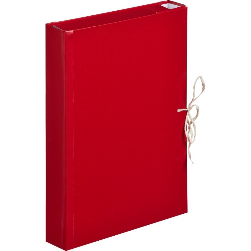 Папка архивная Attache А4, бум винил, корешок 5 см, 4 завязки (52303)