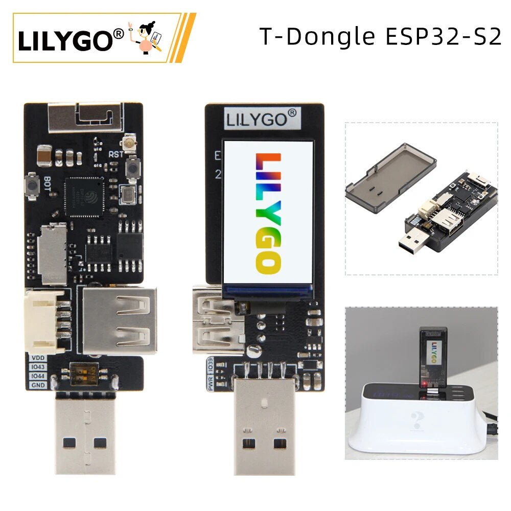 LILYGO® T-Dongle ESP32-S2 беспроводная плата разработки