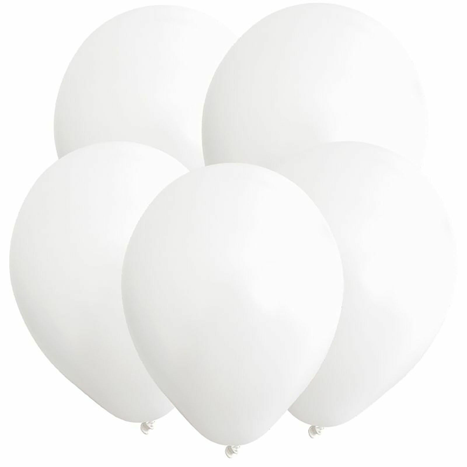 Белый, Пастель / White, латексный шар (12"/30 см ) 100 шт. / Веселуха, Турция