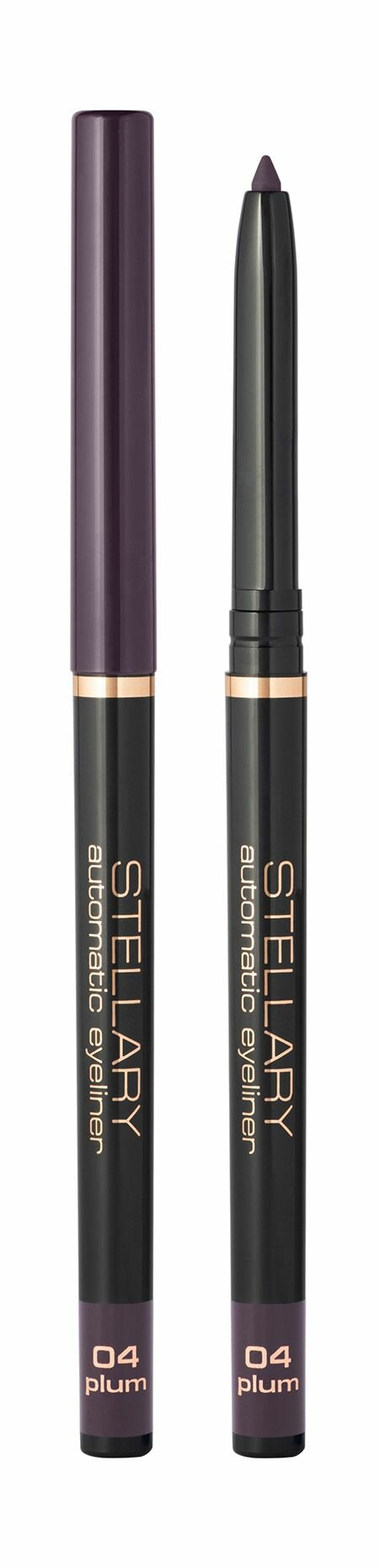STELLARY Карандаш автоматический для глаз Automatic Eyeliner, 0,28 г, 04 Сливовый