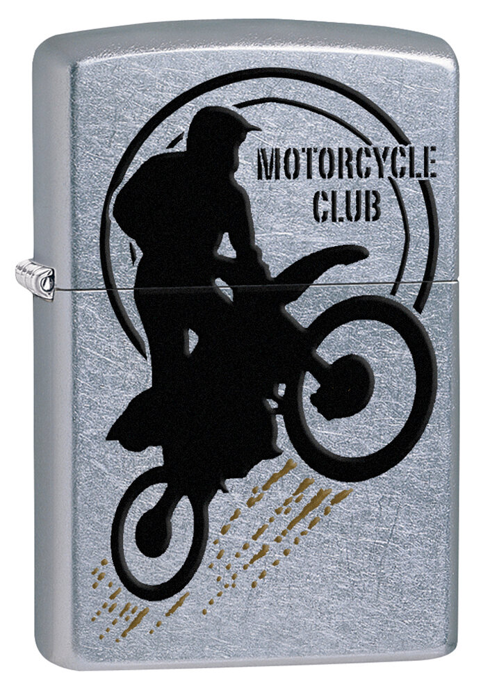 Зажигалка бензиновая Zippo 29695 Motorbike club design Не заправлена