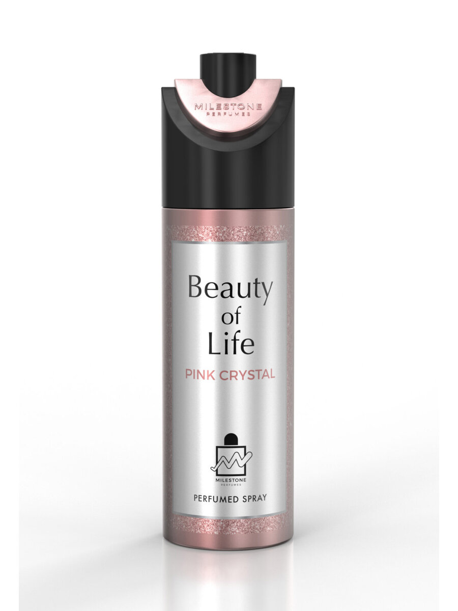 Milestone Парфюмированный дезодорант Beauty Of Life Pink Crystal 200 мл