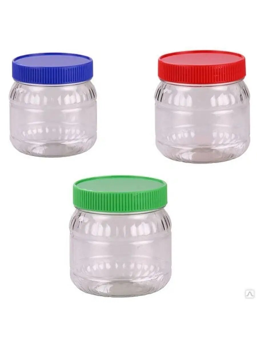 Набор банок для продажи, хранения пищевых изделий 20 шт 0.5л