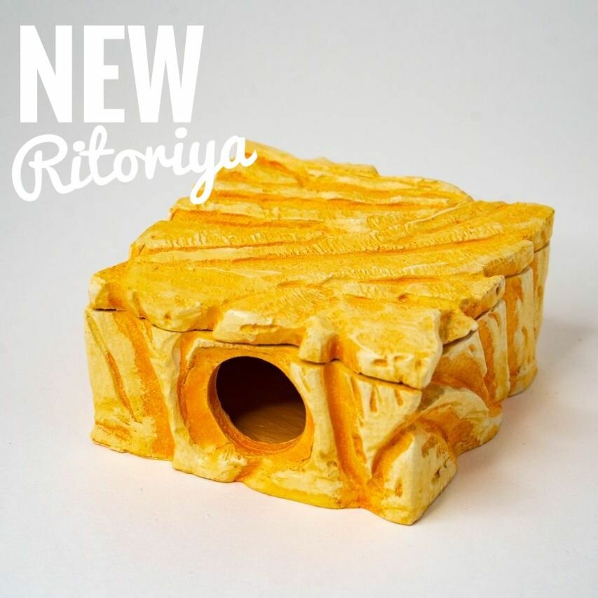 Влажная камера "Рельеф" 13х13х7 см New Ritoriya, оранжевый