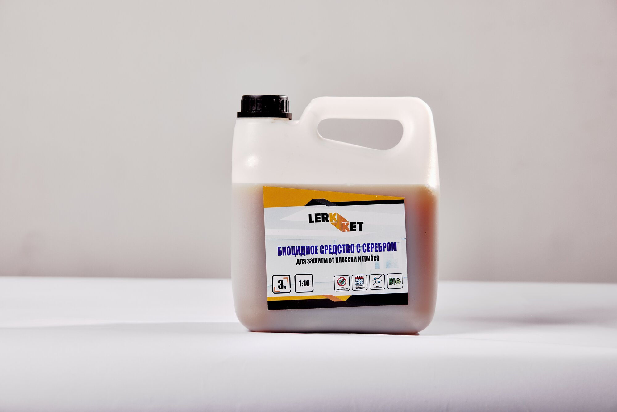 Биоцидное средство с серебром для защиты от плесени и грибка 3 литра