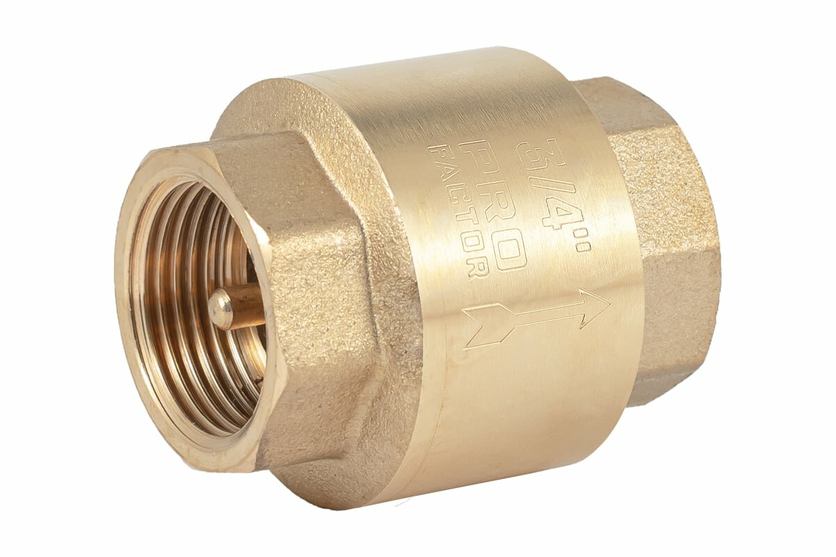PROFACTOR Клапан обратный с латунным штоком в/в 3/4" PF CV 241