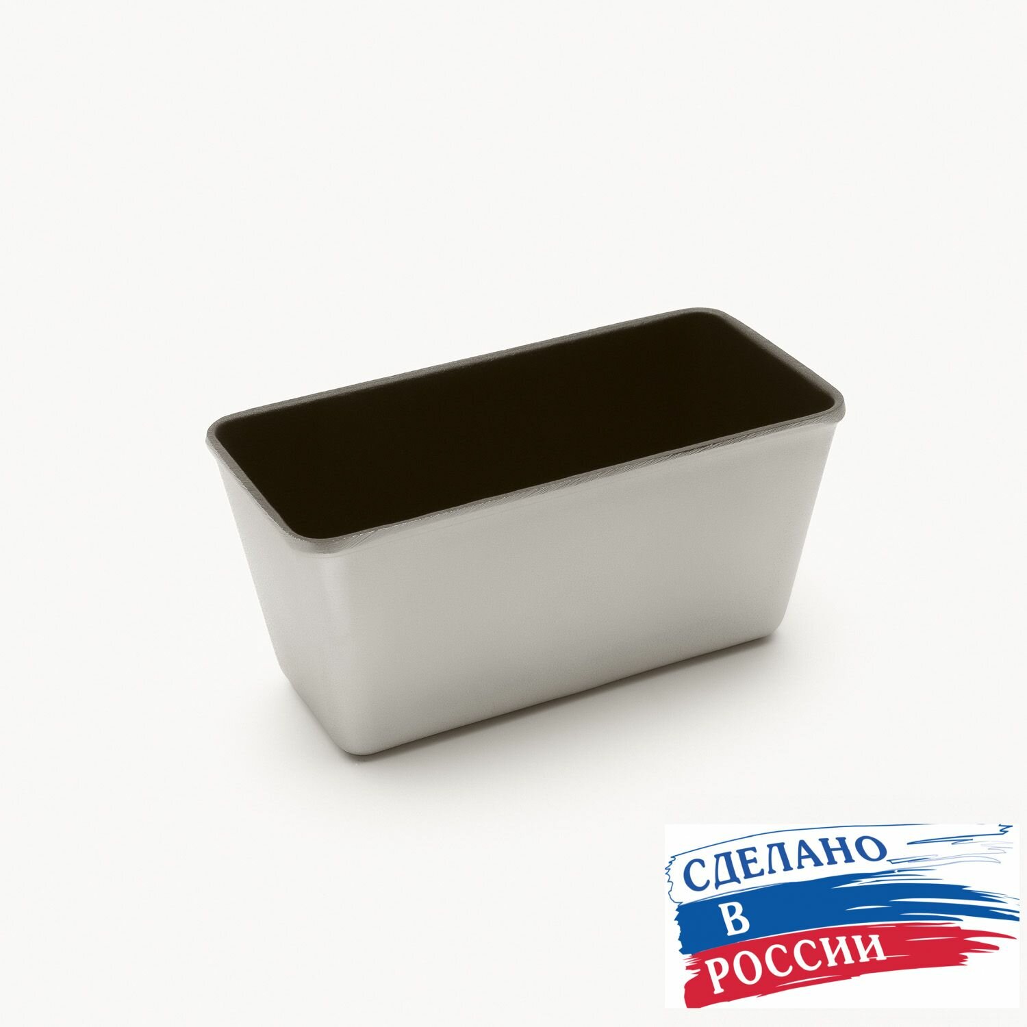 Форма для выпечки хлеба 21х10х10 см с антипригарным покрытием (литой алюминий, Россия)