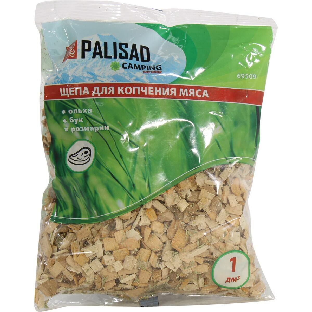 PALISAD <69509> Щепа для копчения мяса (ольха, бук, розмарин)