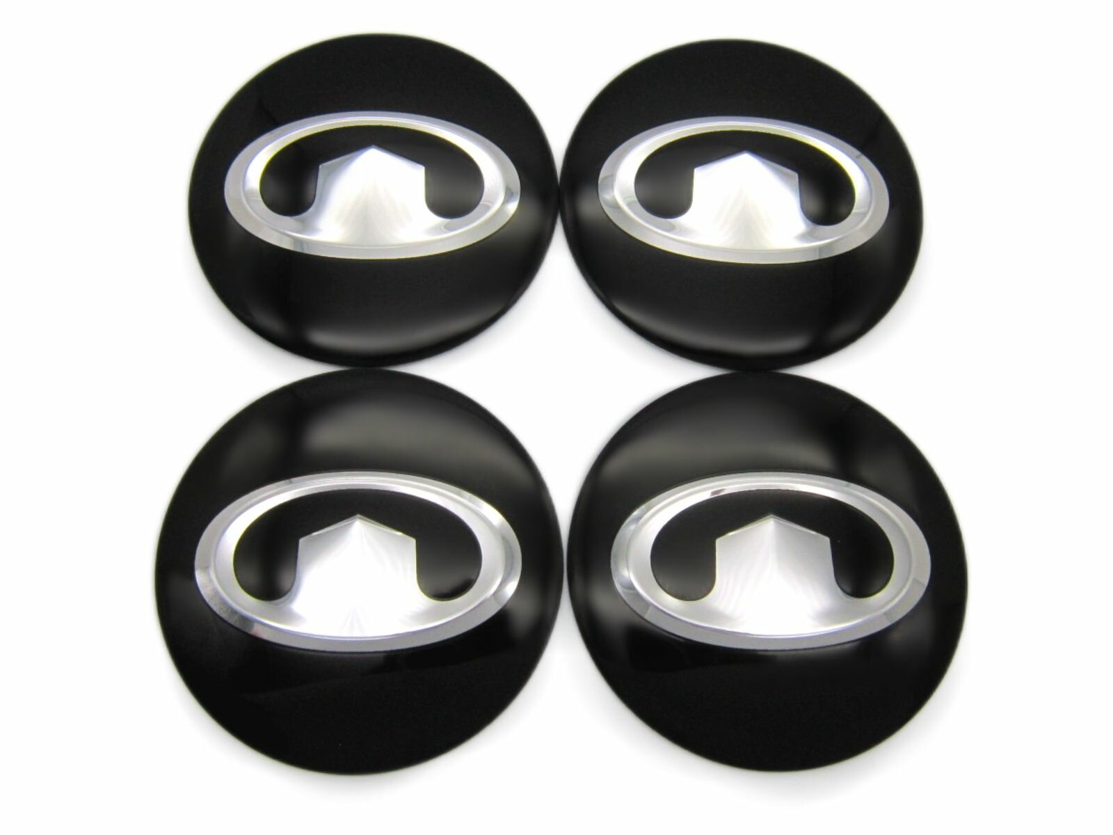 Наклейки на колесные диски Great Wall black D-65 mm, комплект 4 шт.